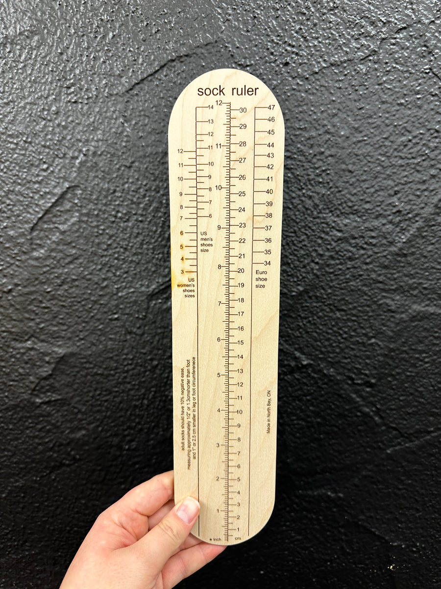 Sock Ruler – Stix and Stones Yarn Boutique